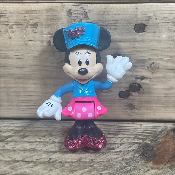 Disney | Toys | Disney Train Conductor Minnie Mouse Figure 3 Blue Pink ...